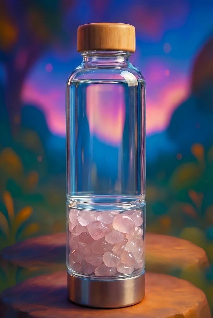 Rose Quartz Water Bottle :The New Health Trend In Wellness